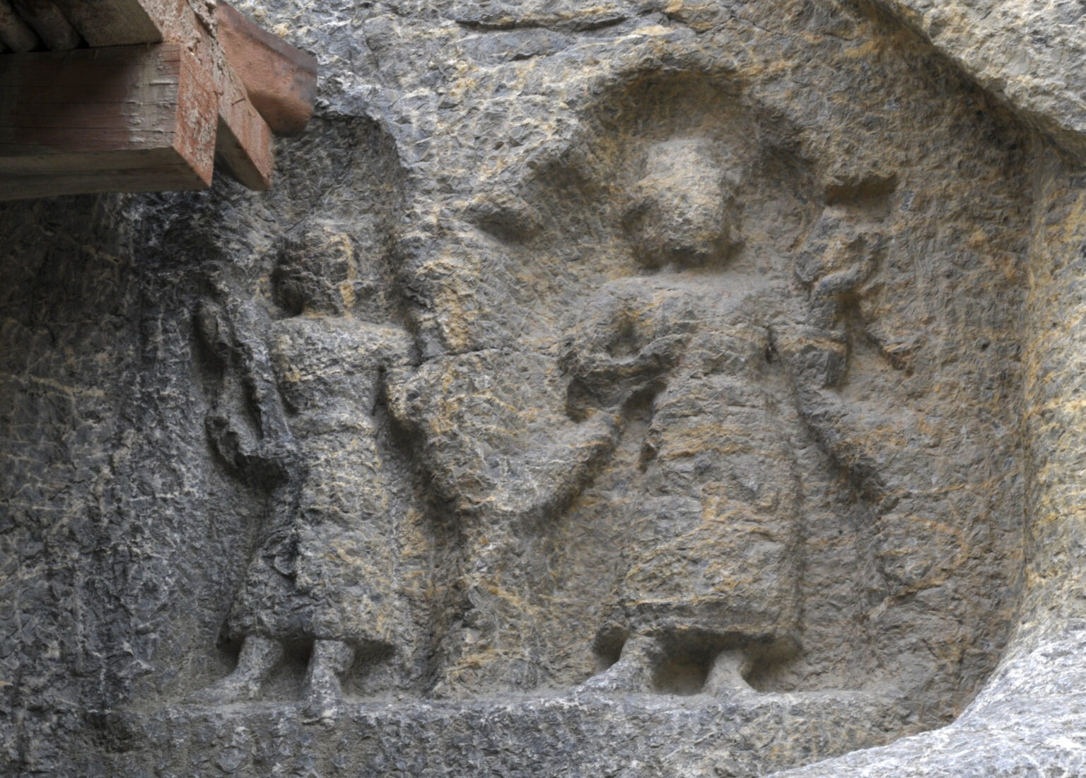 Rock Carving of Four-Armed Bodhisattva Maitreya | Project Himalayan Art