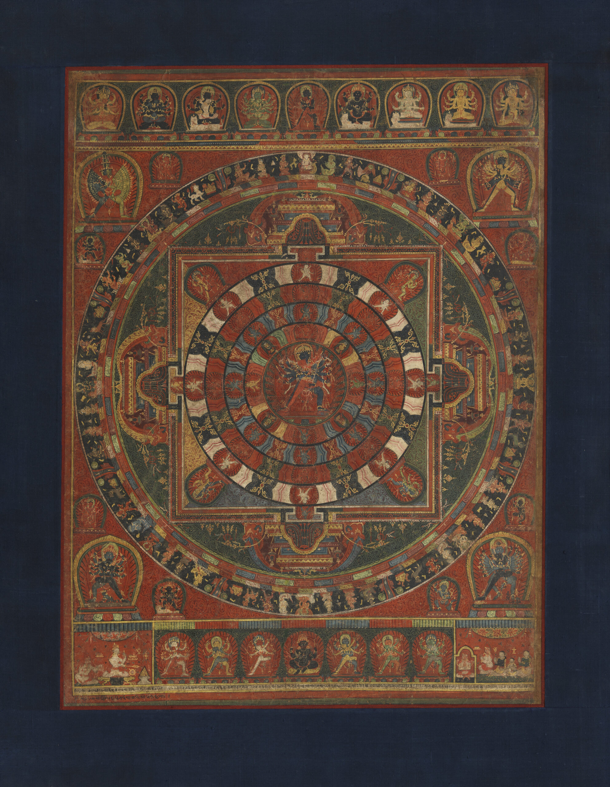 Chakrasamvara Mandala with Newar Donors | Project Himalayan Art