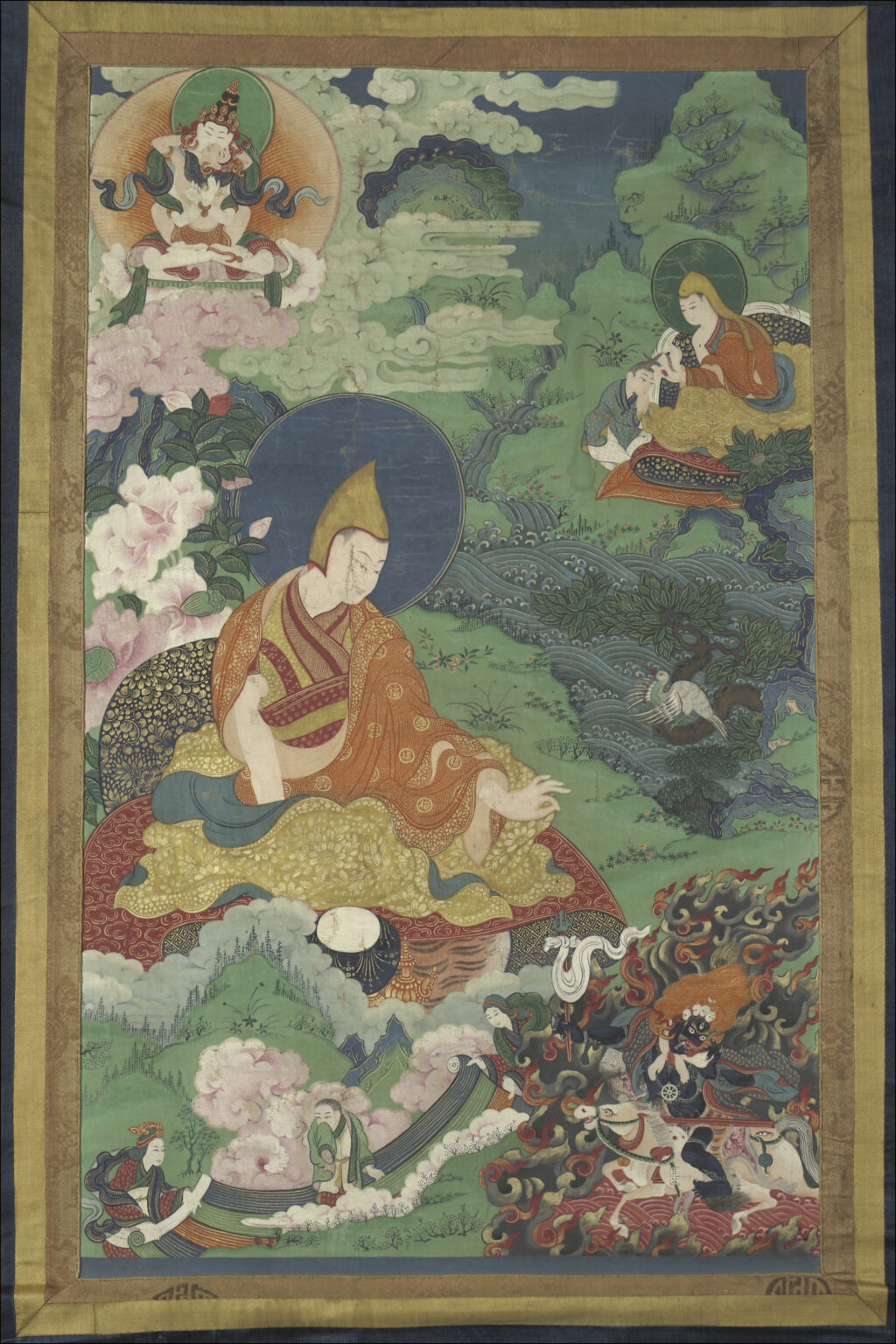 [Second Panchen] Sonam Choklang (1439–1504), one of thirteen thangkas ...