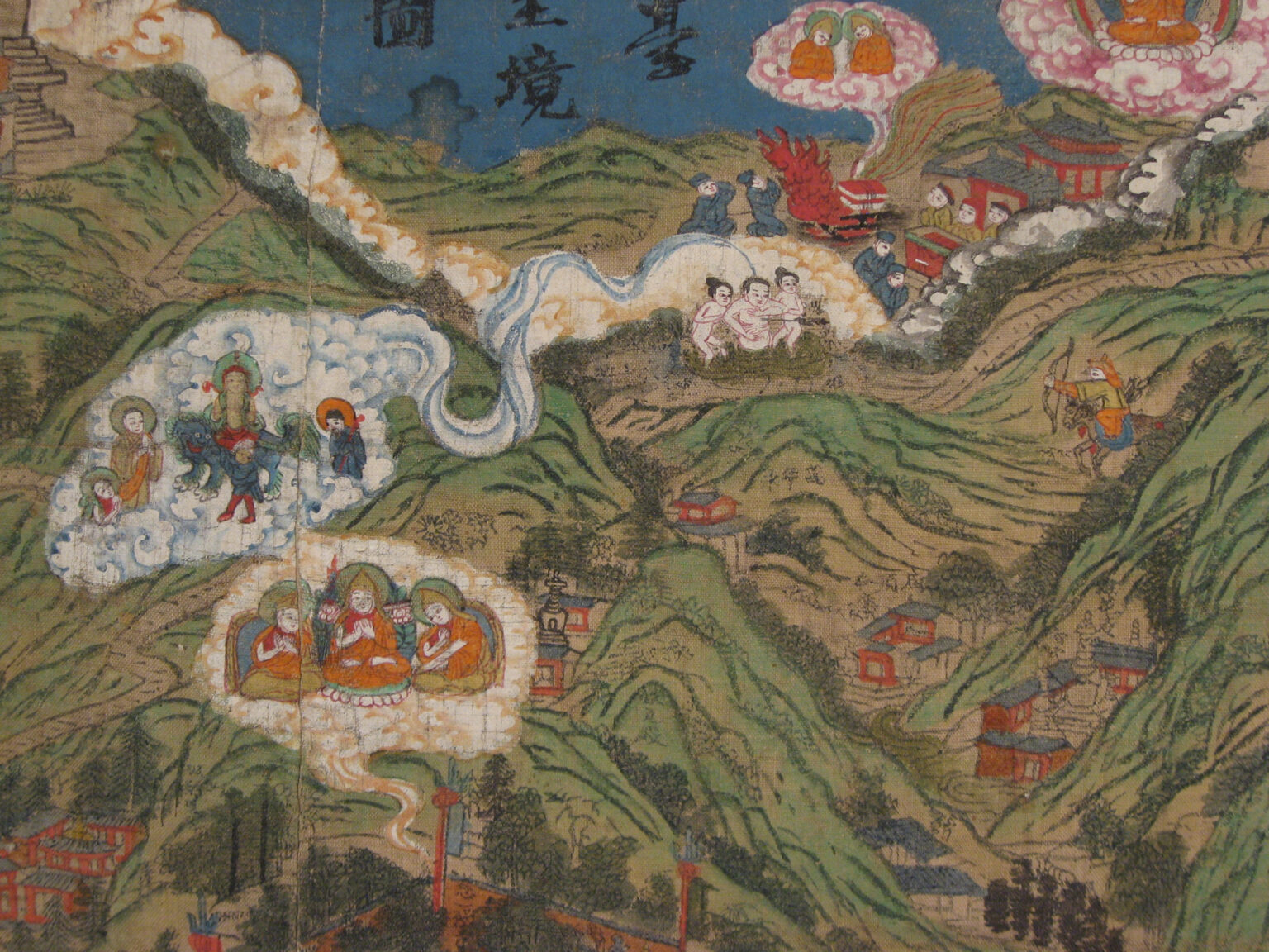 Panoramic Map of Mount Wutai | Project Himalayan Art
