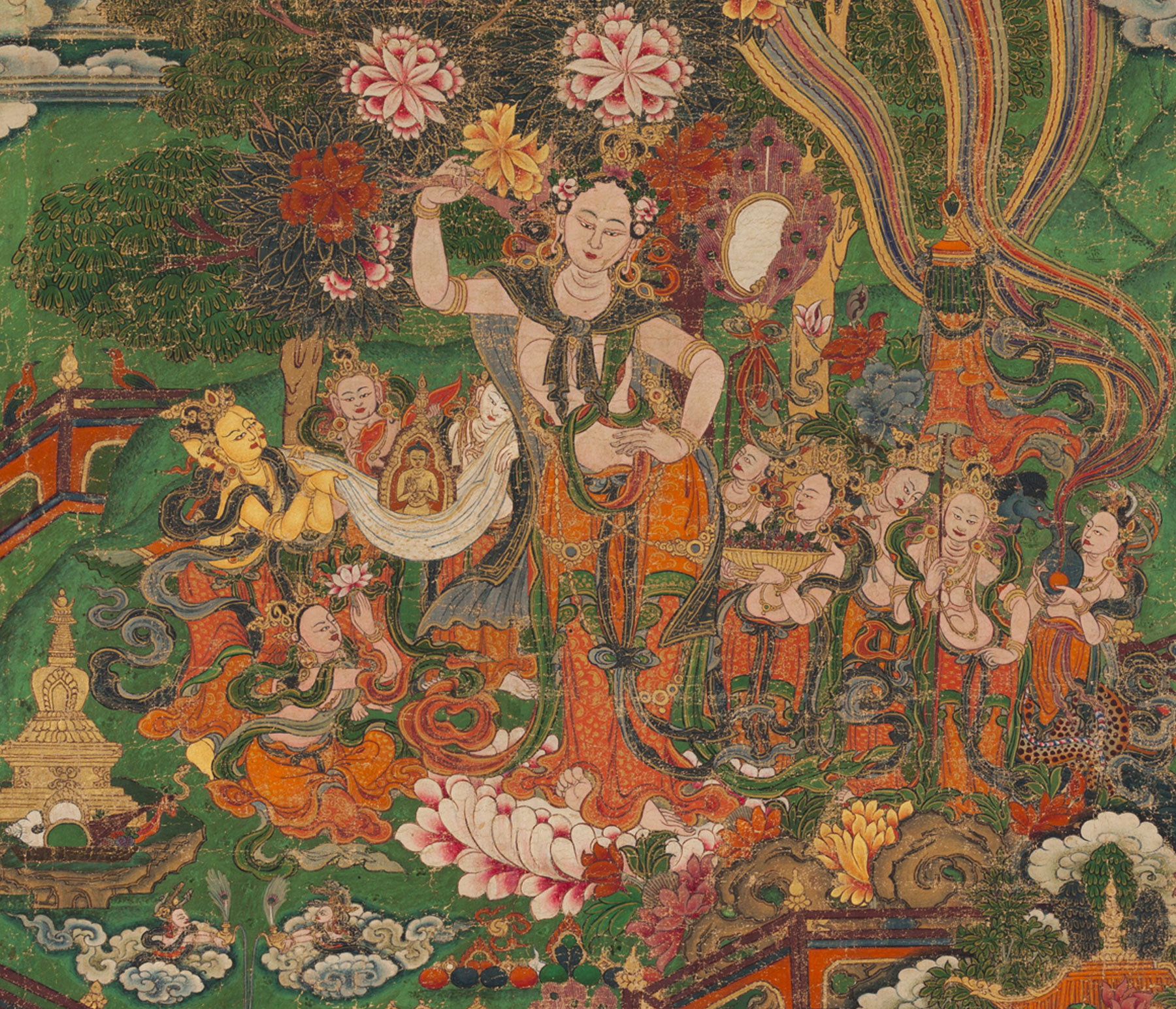 Painting on Cloth | Project Himalayan Art