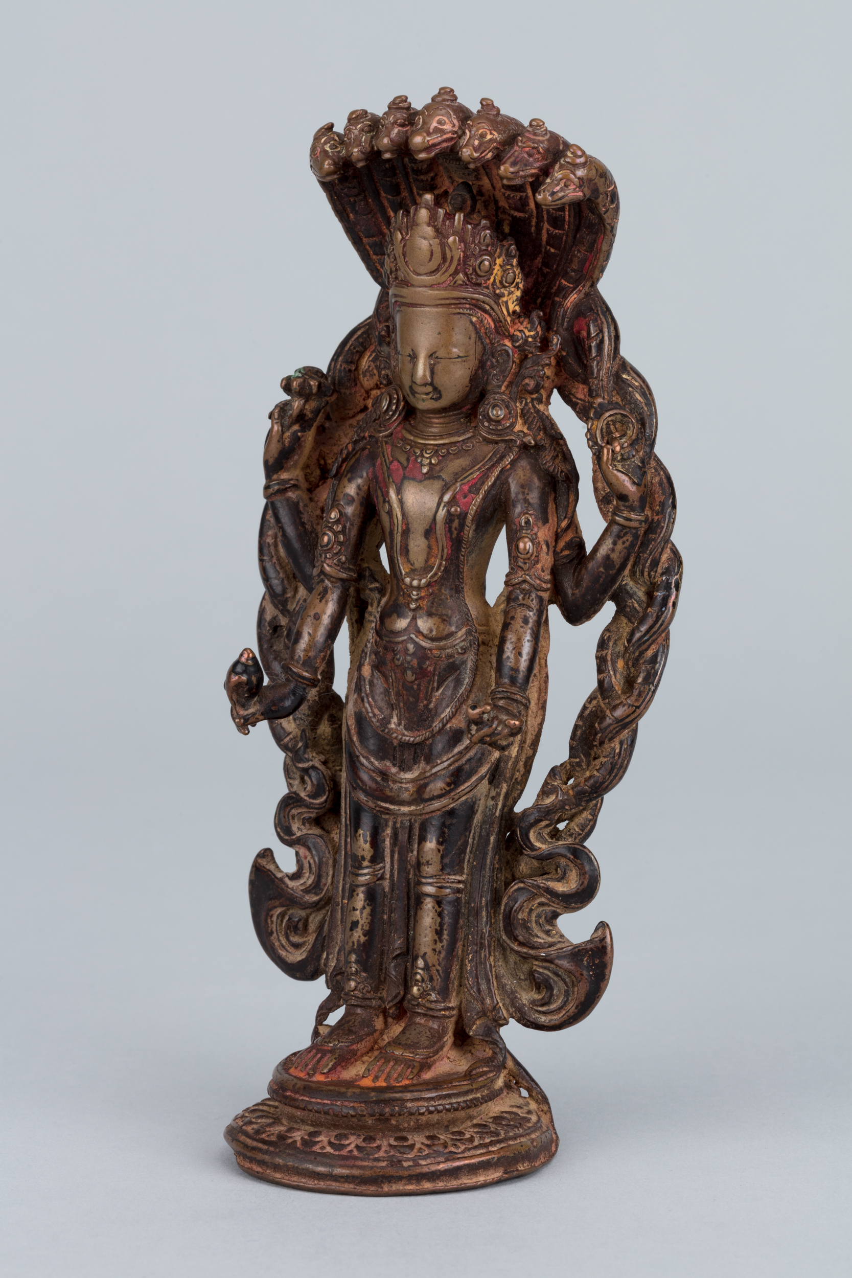 Vishnu with the King of Snakes, Shesha | Project Himalayan Art