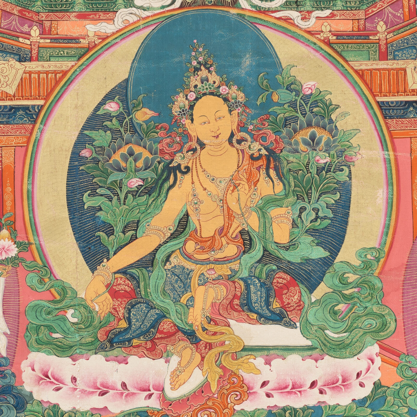Tara in Her Pure Realm, Khadiravana | Rubin Museum of Himalayan Art