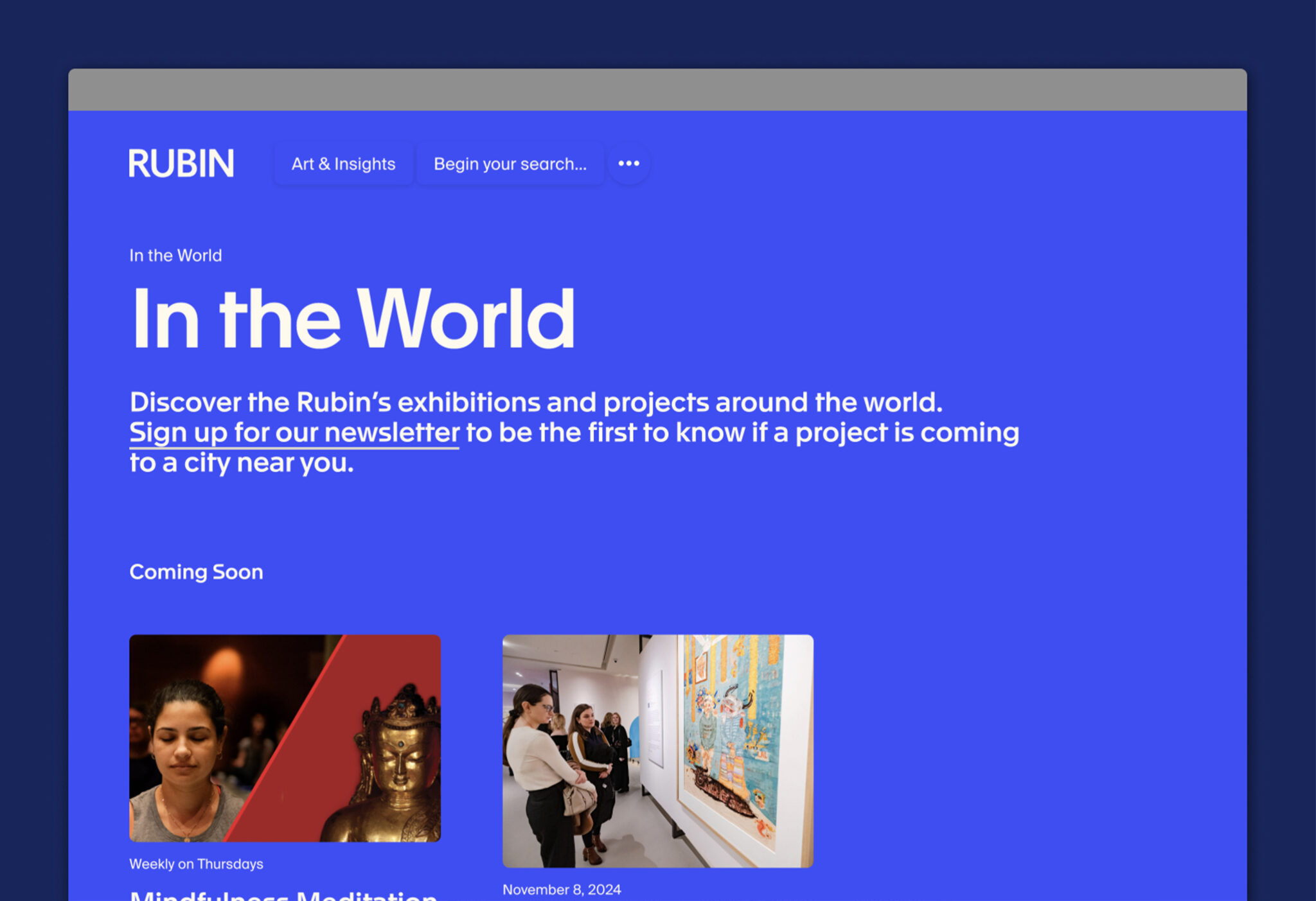 “Rubin Unveils New Brand, Website & Name” | Spiral: Rubin Museum