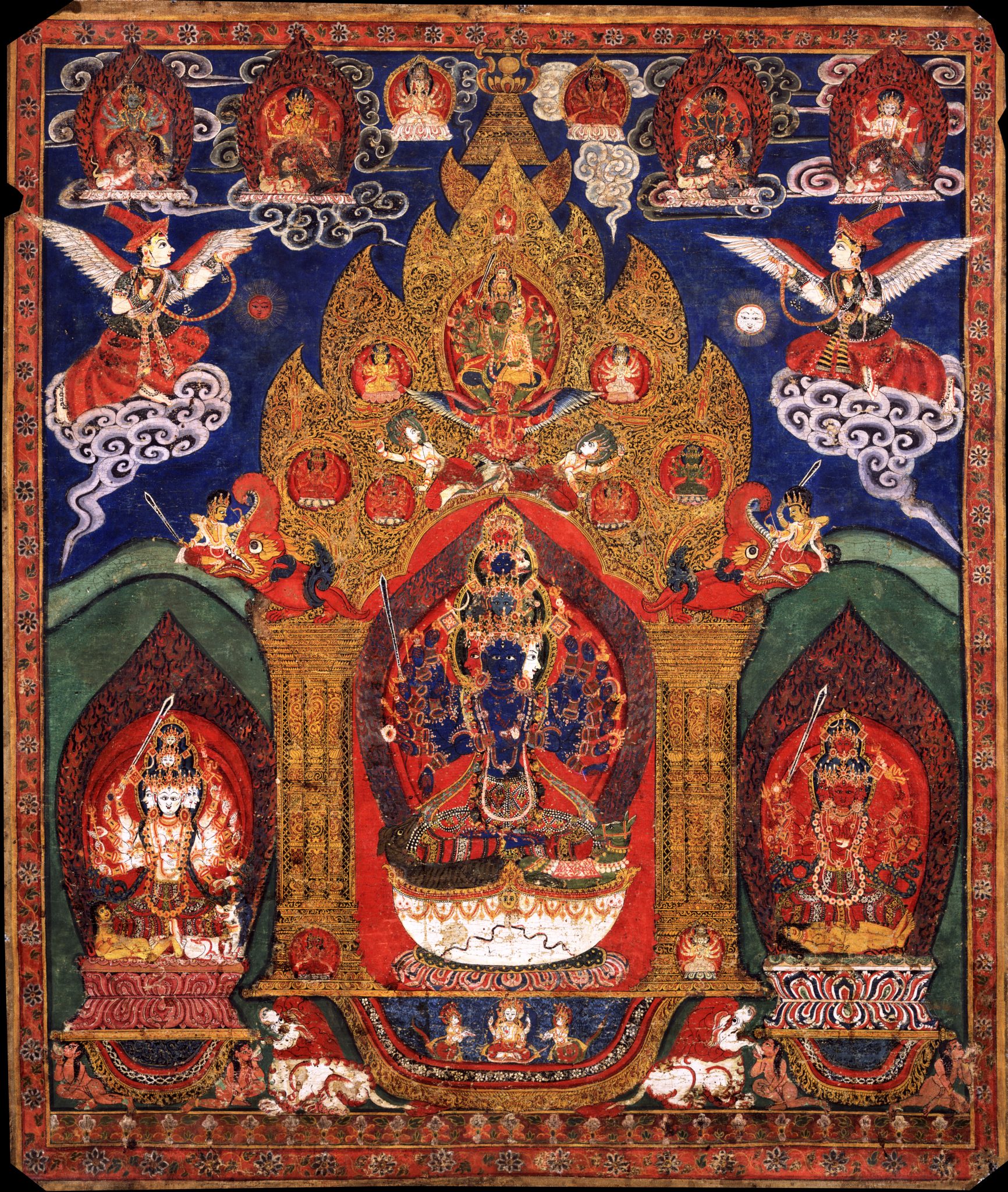 Sketchbook page, Naga Mandala | Rubin Museum of Himalayan Art